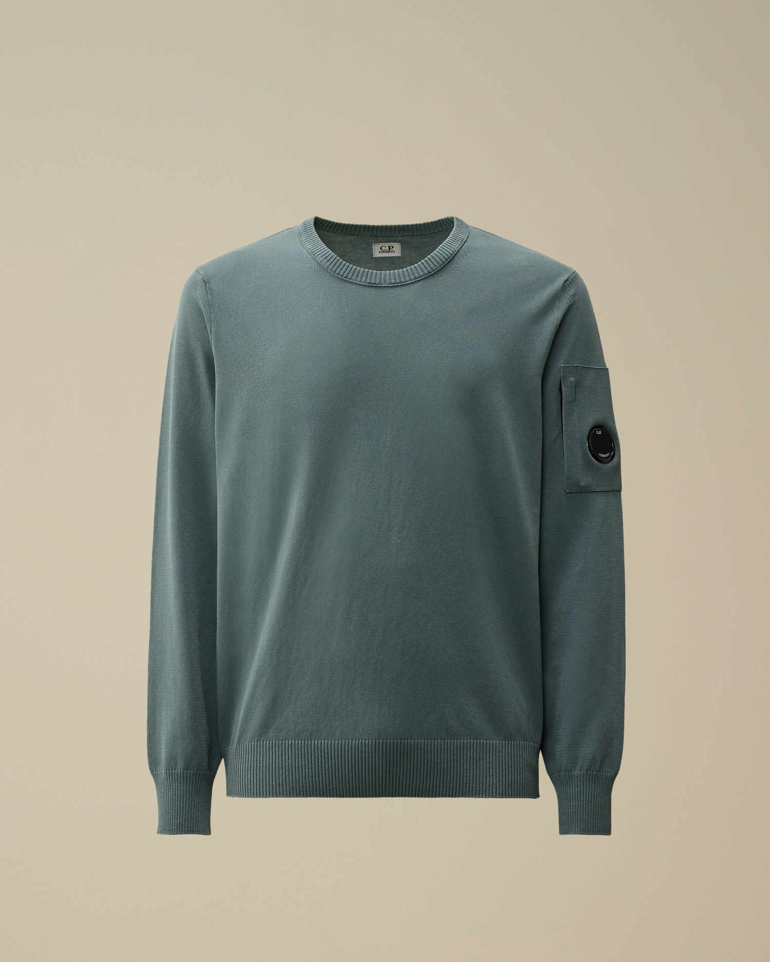 Cotton Crepe Crewneck Lens Knit | CPC FR Online Store