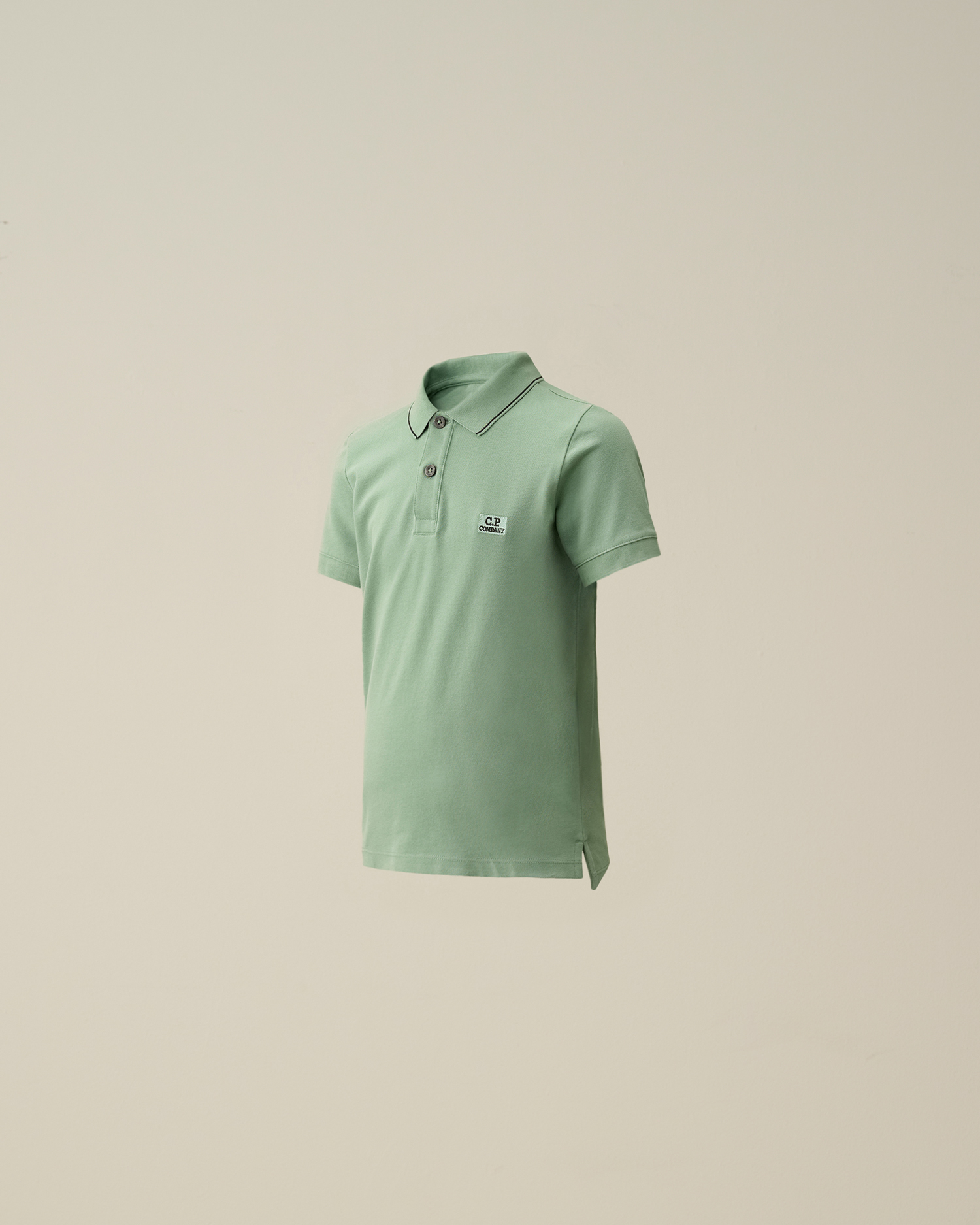 U16 Stretch Piquet Logo Striped Collar Polo Shirt | CPC FR Online Store