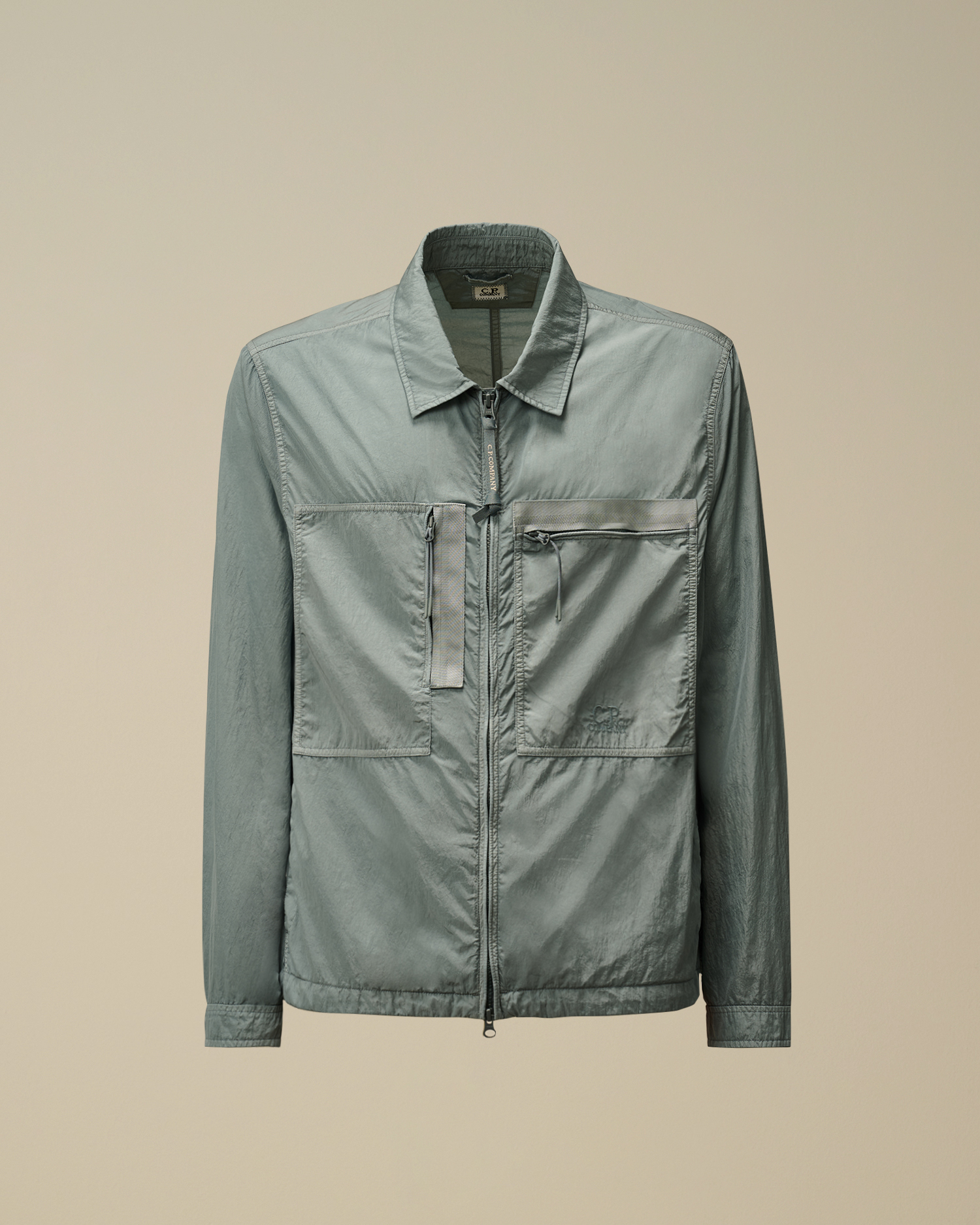 Chrome-R Chest Zip Pockets Overshirt | CPC DEAT Online Store