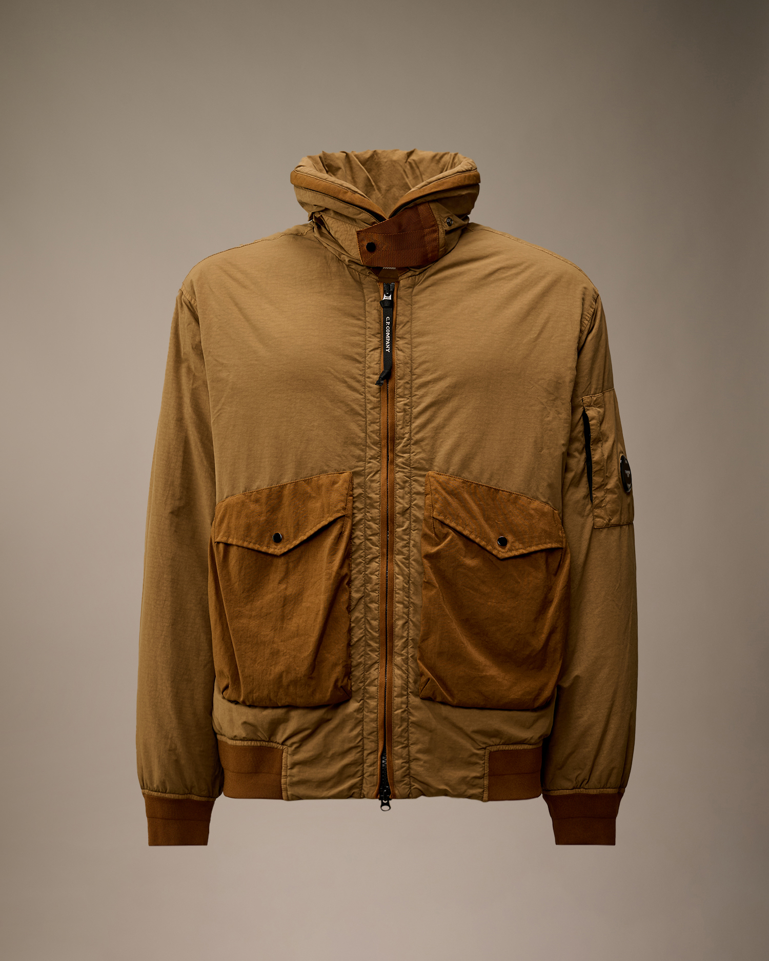 Throwing Fits x C.P. Company Flatt Nylon Hooded Short Down Jacket | CPC BNL Online Store