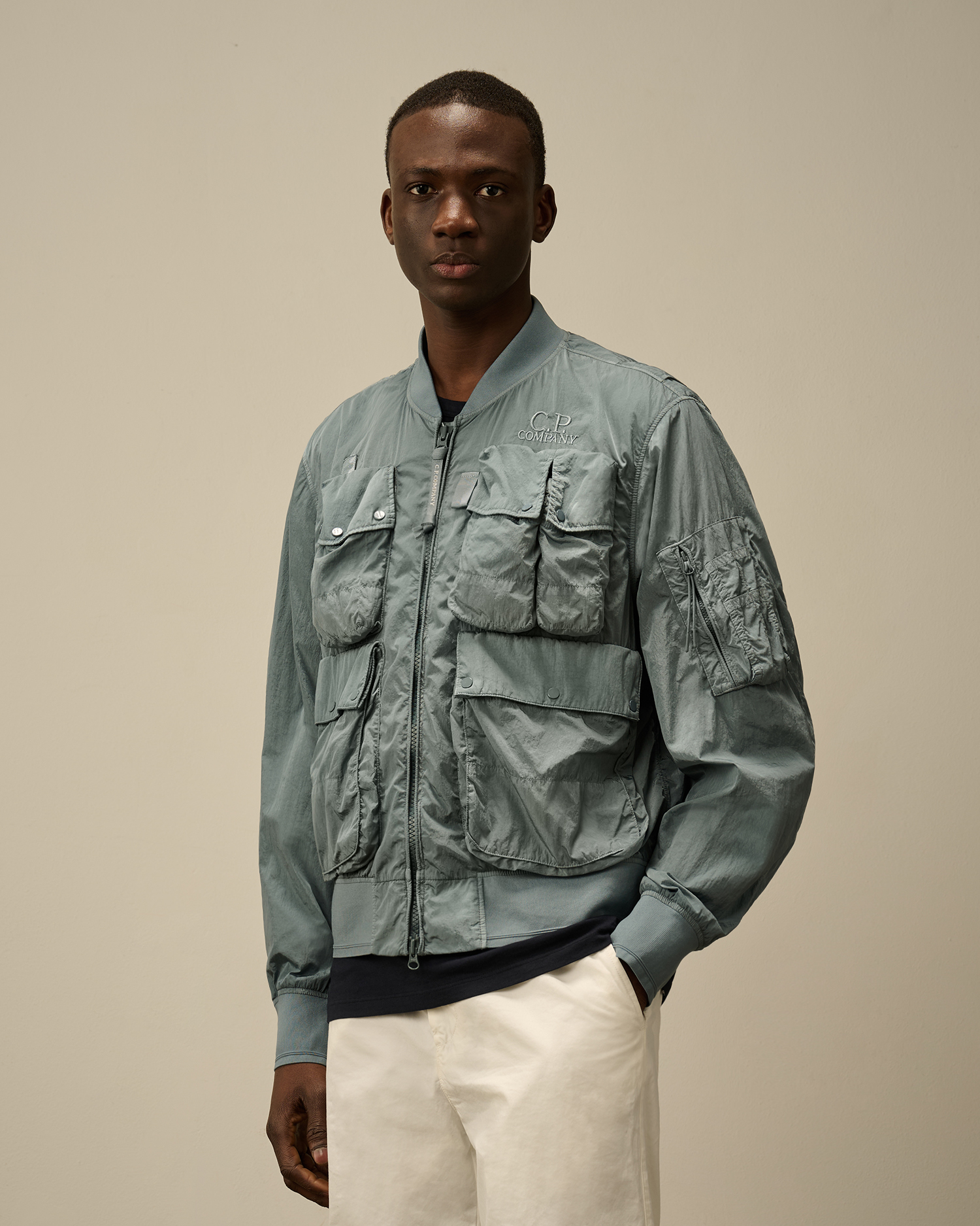 Chrome-R Multipocket Bomber Jacket | CPC KR Online Store