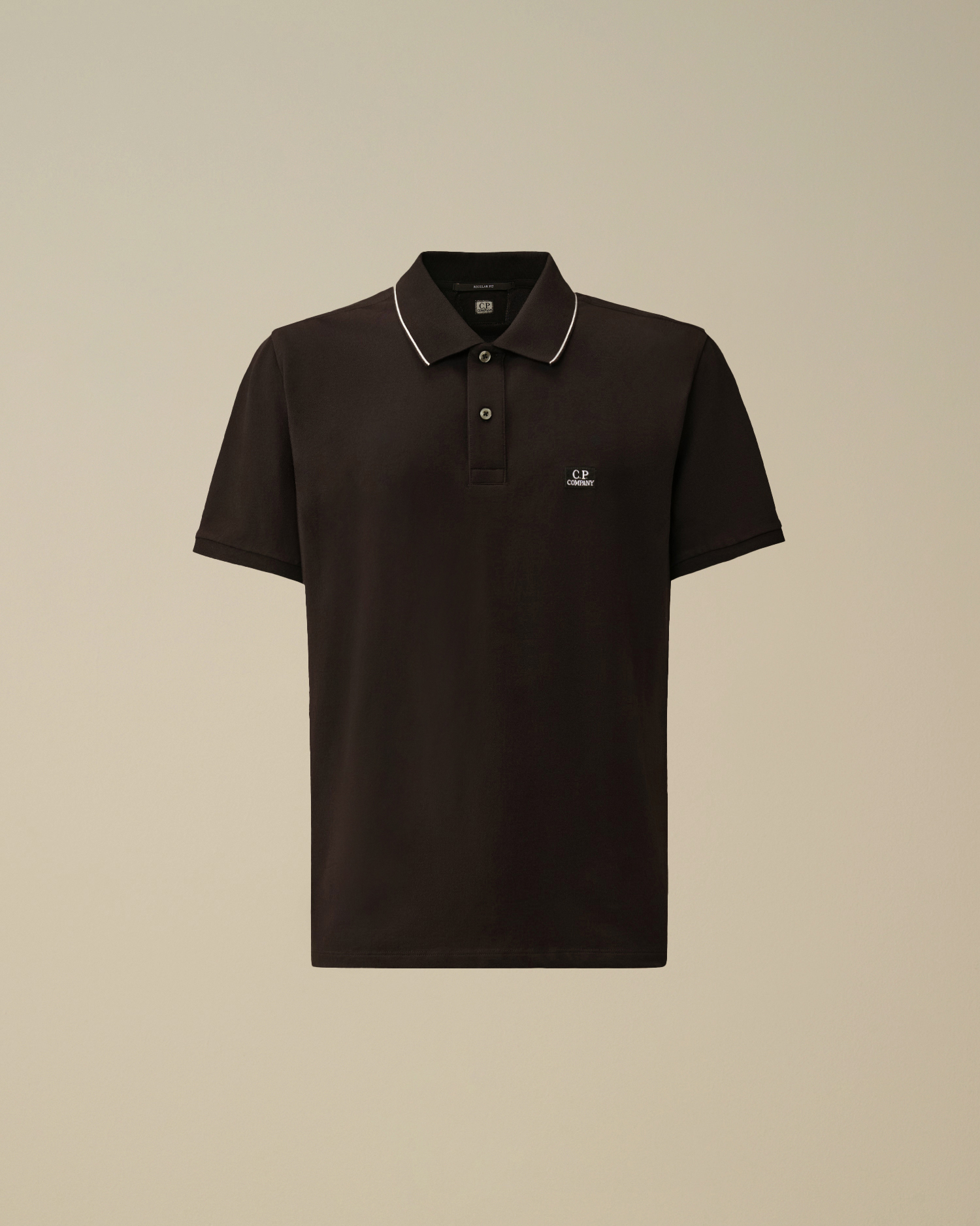 Stretch Piquet Short Sleeve Striped Collar Polo | CPC USCA Online Store