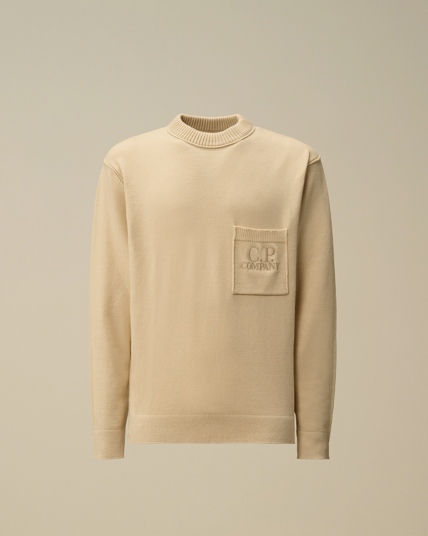 Soft Cotton Stretch Chest Pocket Crewneck Sweater | CPC SCA Online Store