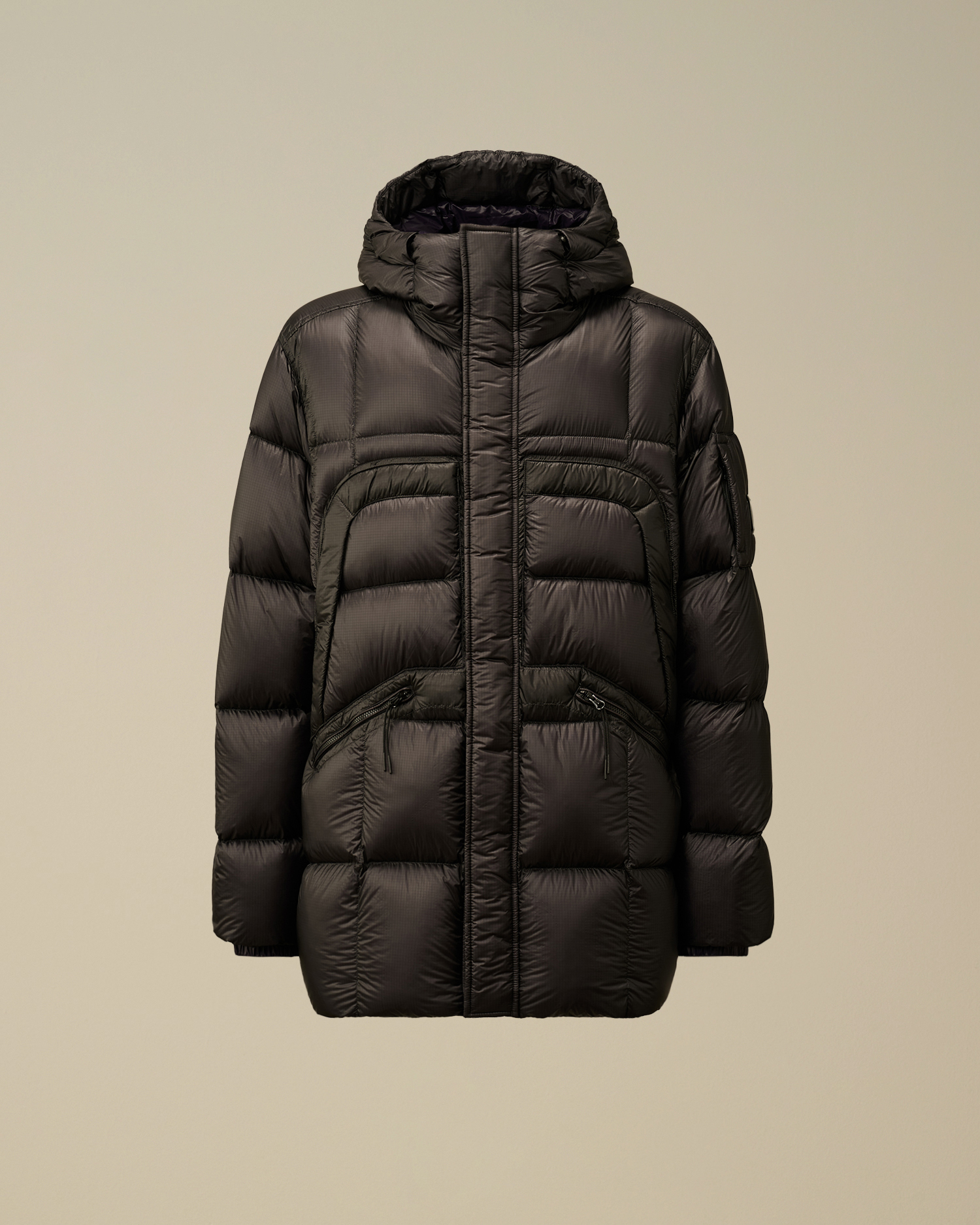 D.D. Shell Hooded Long Down Jacket | CPC ROW Online Store