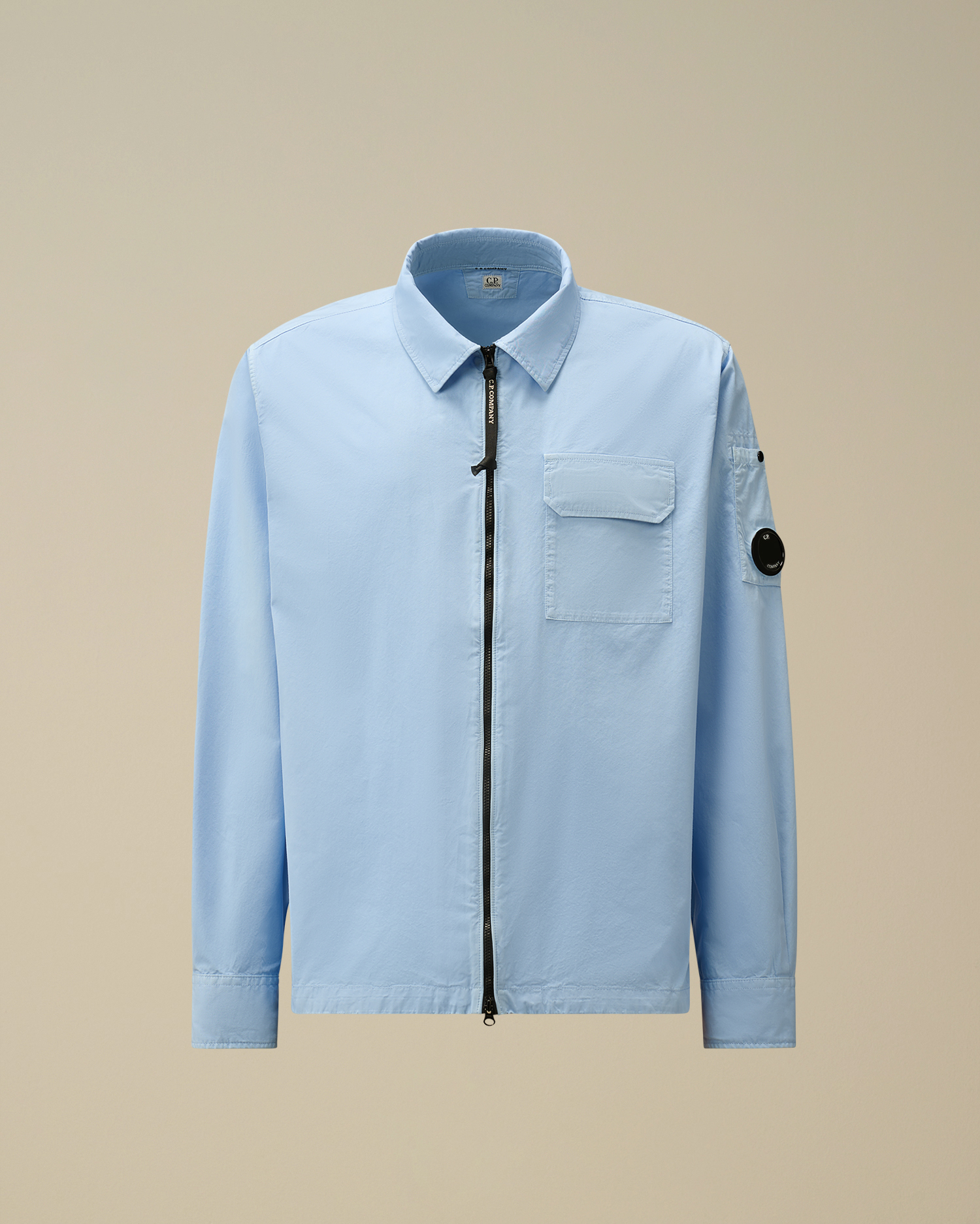 Organic Gabardine Full Zip Overshirt | CPC ROW Online Store